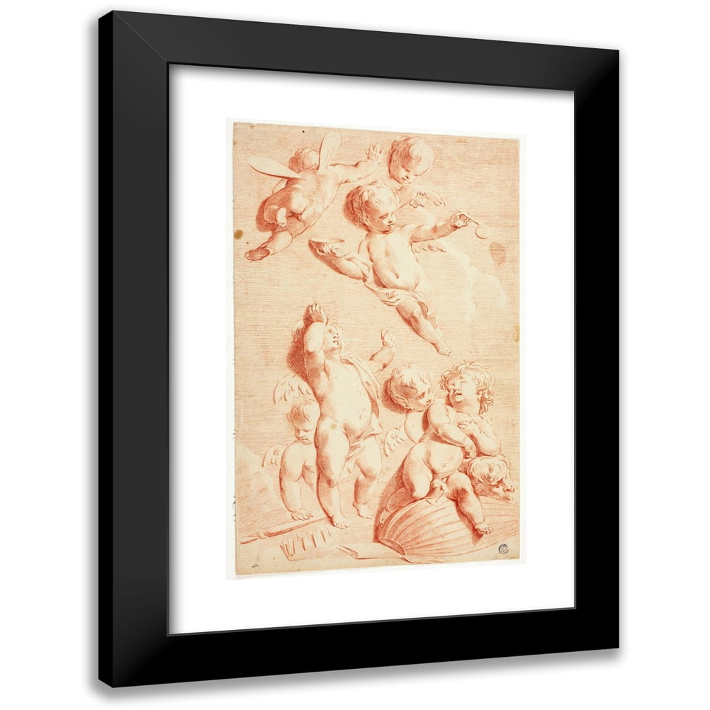 Circle of Adriaen van der Werff 17x24 Black Modern Framed Museum Art ...
