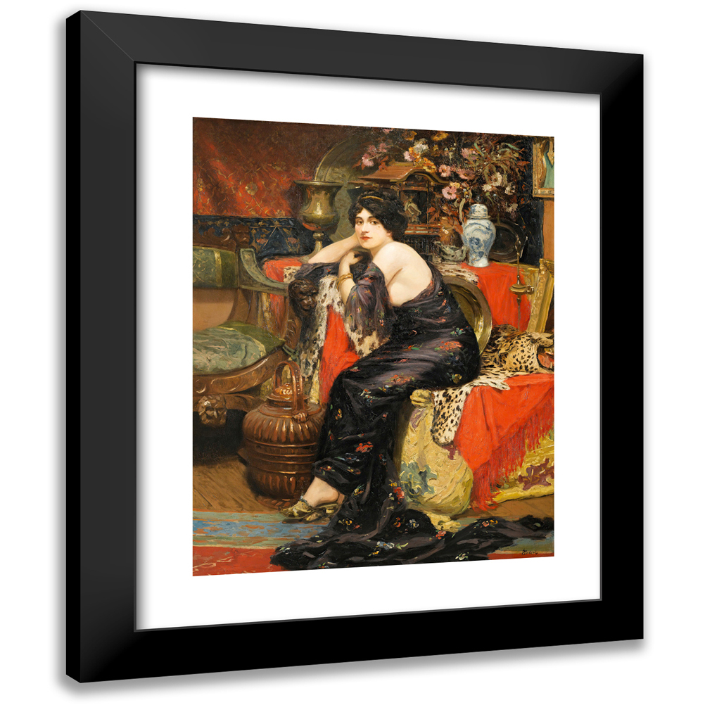 Circle of Agapit Stevens 12x14 Black Modern Framed Museum Art Print ...