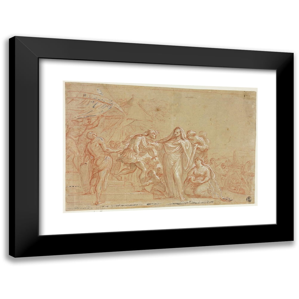 Circle of Agostino Masucci 14x11 Black Modern Framed Museum Art Print ...