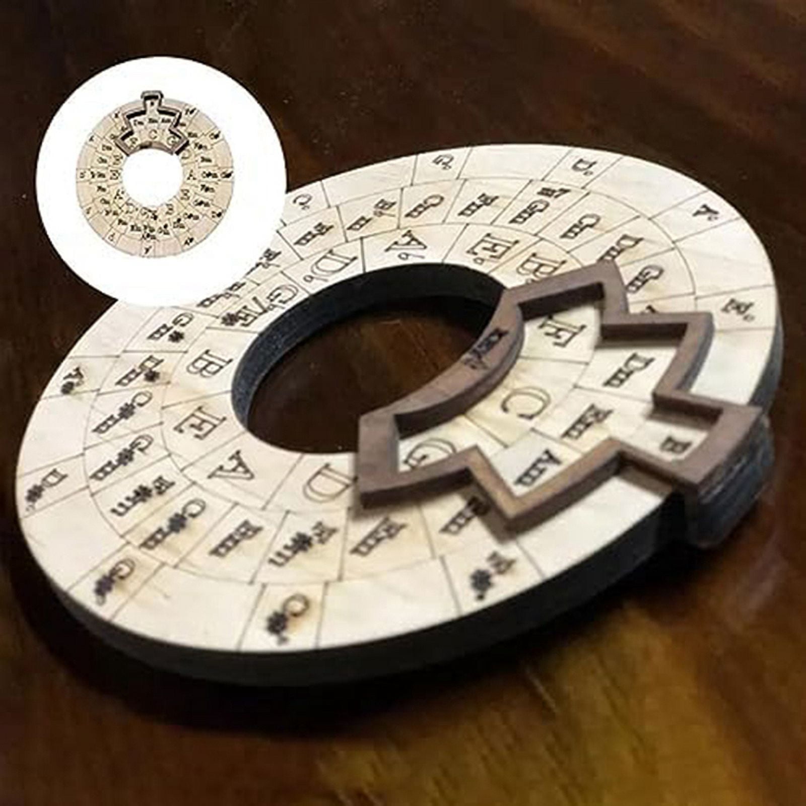 Circle of Fifths Wheel,Wooden Fifths,Music Chord Wheels,Wooden Melody ...