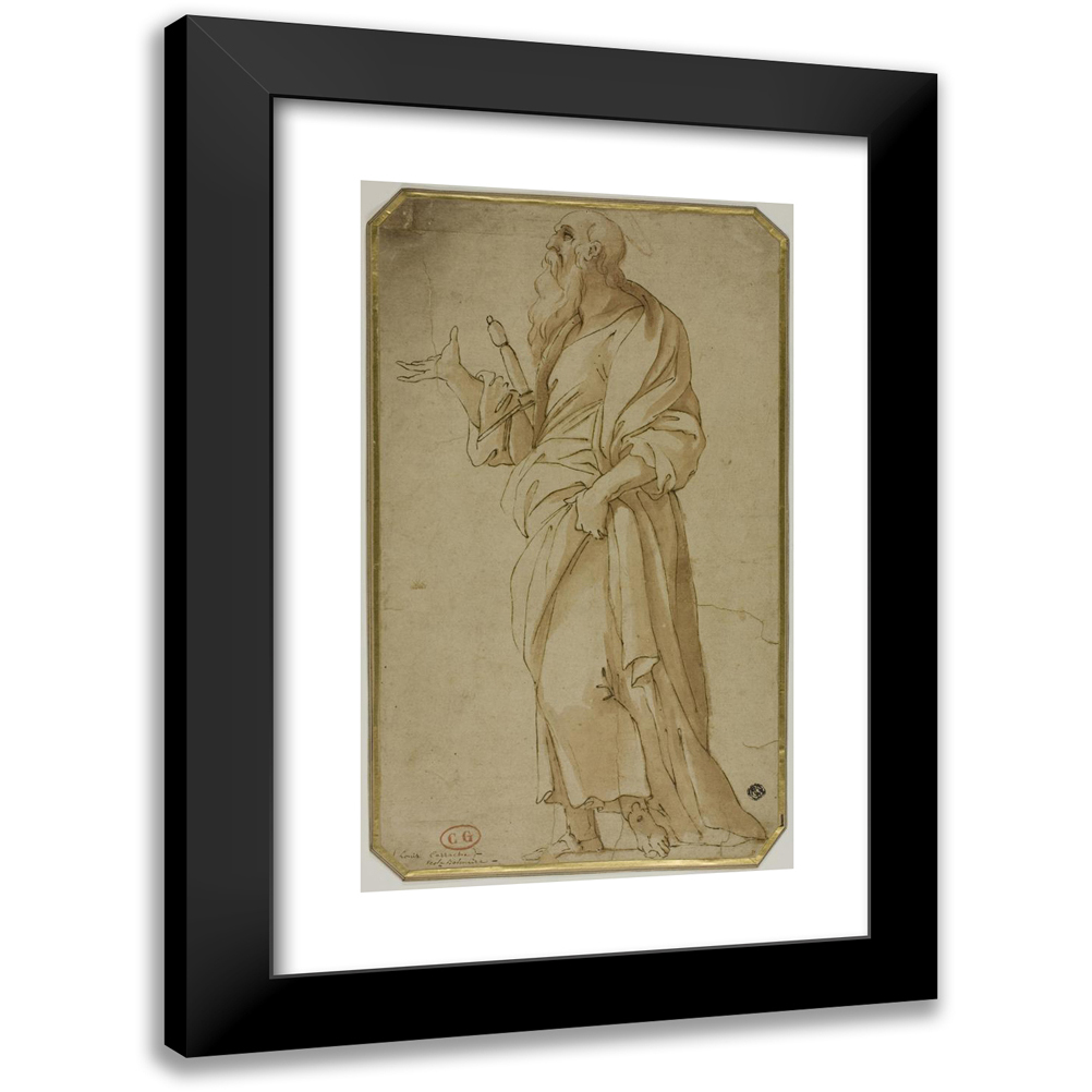 Circle of Giovanni Battista Trotti 10x14 Black Modern Framed Museum Art ...