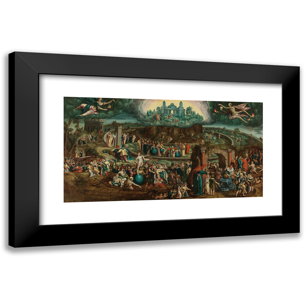 Circle of Hendrik Goltzius 18x11 Black Modern Framed Museum Art Print ...