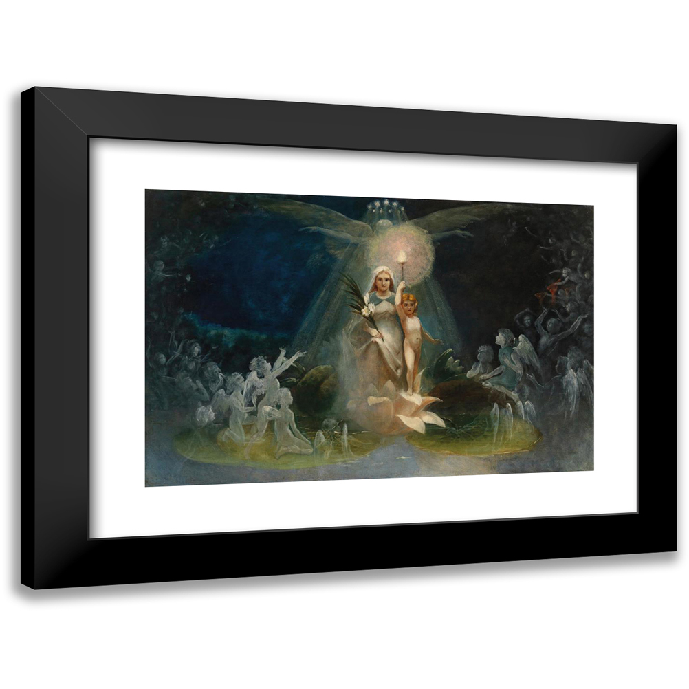 Circle of Hugo Höppener (Fidus) 14x11 Black Modern Framed Museum Art ...