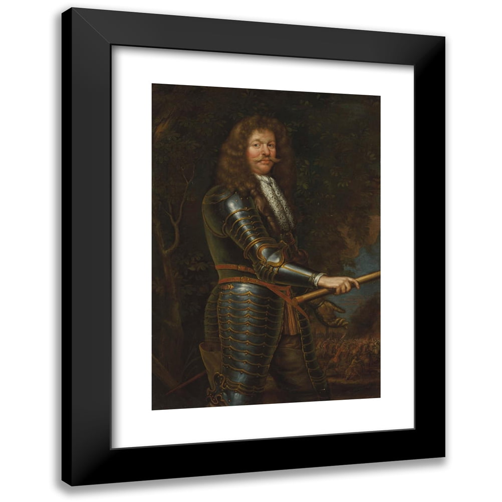Circle of John Michael Wright 14x18 Black Modern Framed Museum Art ...