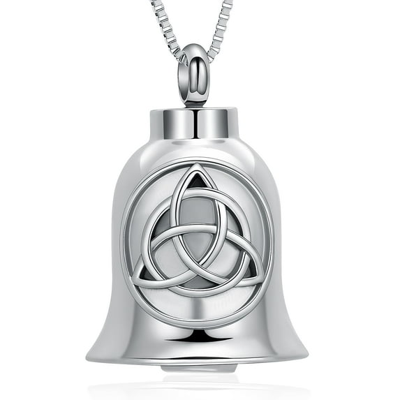 Circle of Life Kate Knot Print Ringing Bell Urn Pendant Memory Necklace ...