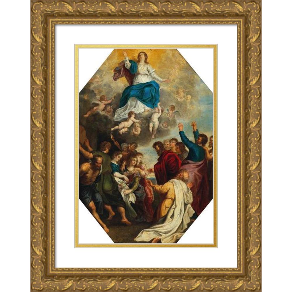 Circle of Peter Paul Rubens 14x18 Gold Ornate Wood Frame and Double ...