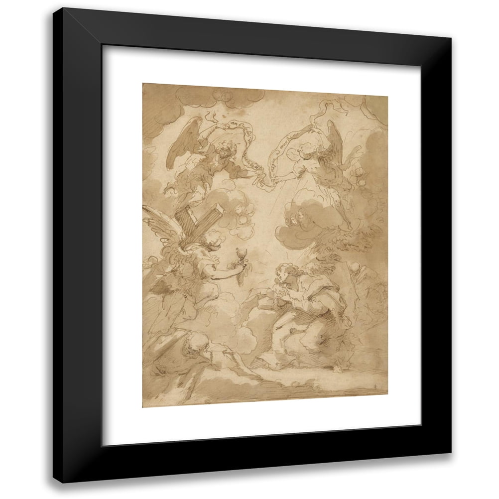 Circle of Pietro Novelli 11x14 Black Modern Framed Museum Art Print ...