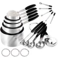 Circles 15-Piece Stainless Steel Measuring Cups and Spoons Set ...