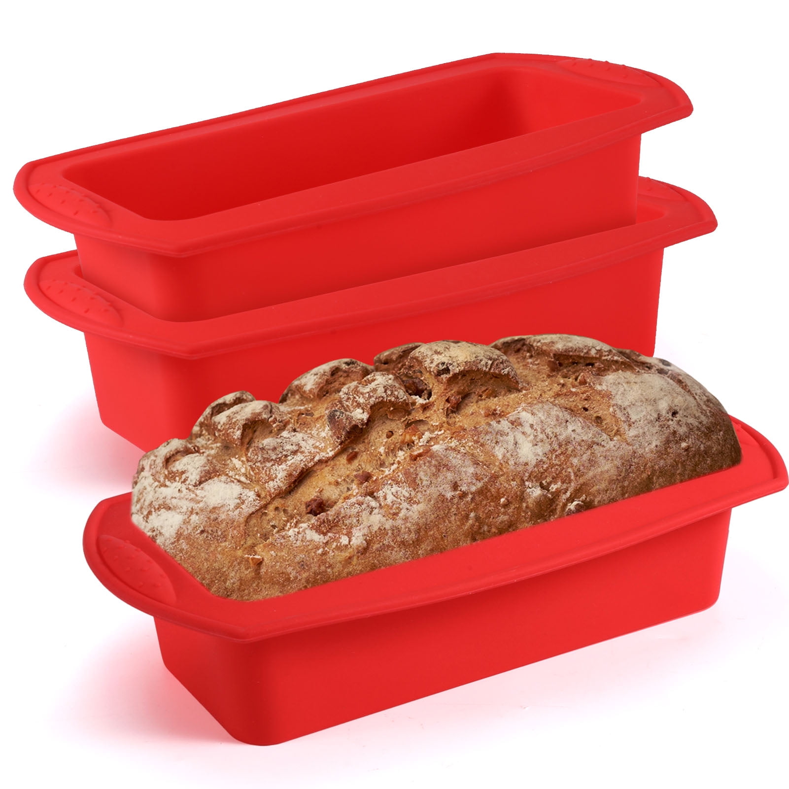 Circle Silicone Bread Loaf Pan 3 - Non-stick, (3 Count) - Walmart.com