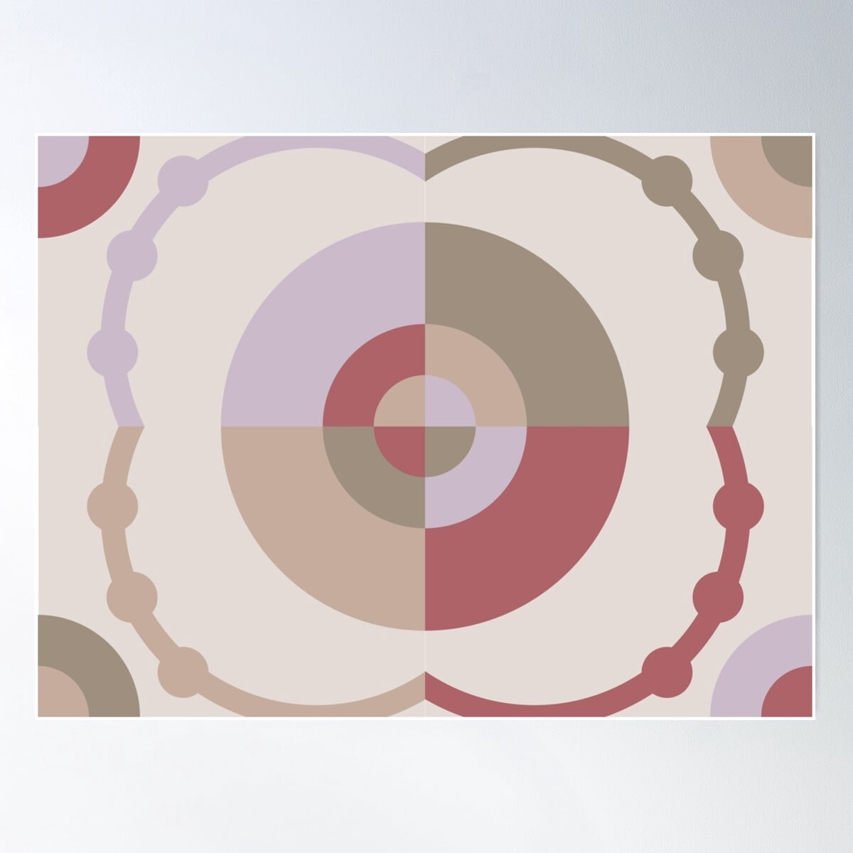 Circles And Curves Poster Wall Art, Modern Wall Decor For Living Room ...