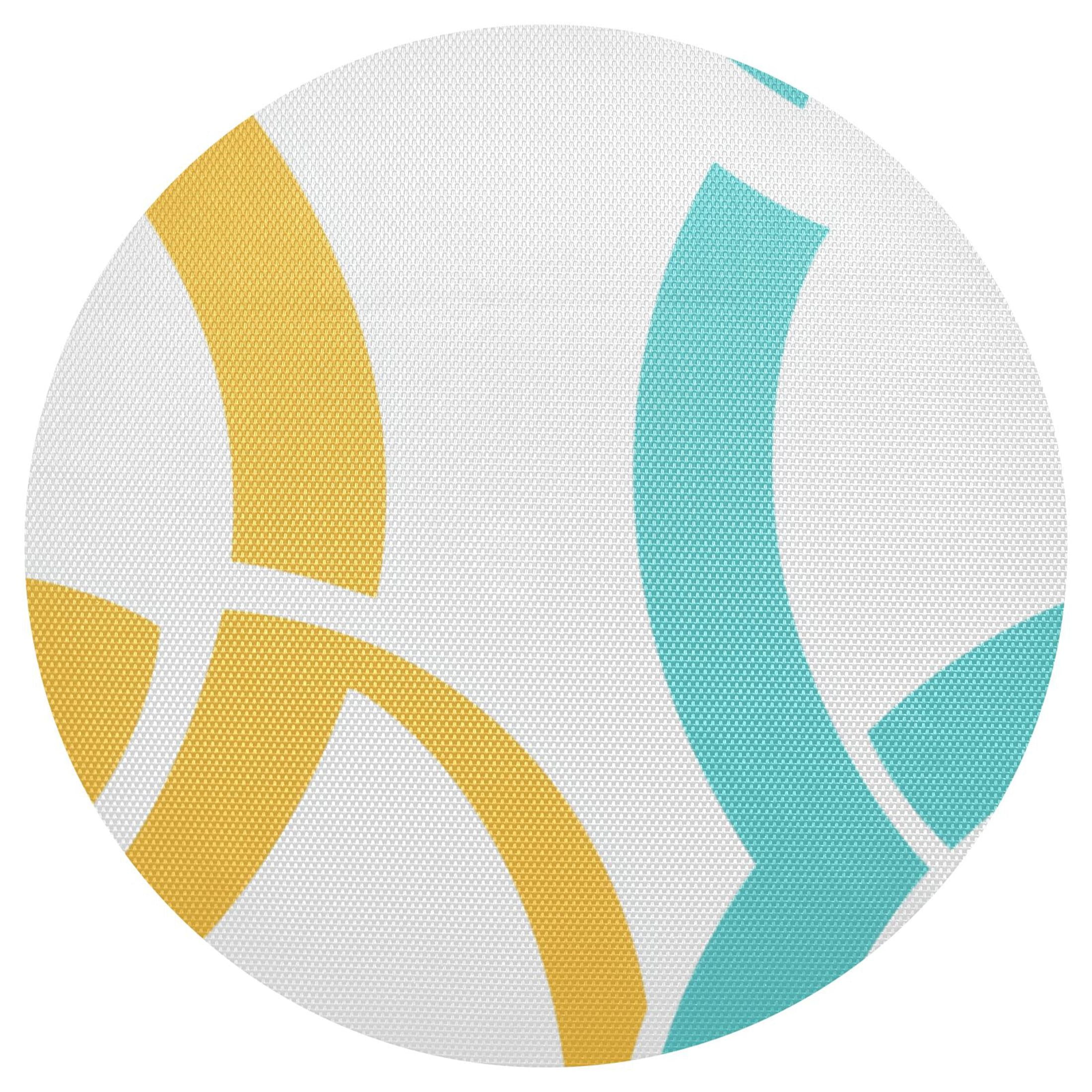 Circles Lines 6-Piece 15.4in Durable PVC Plate Mats, Heat-Resistant for ...