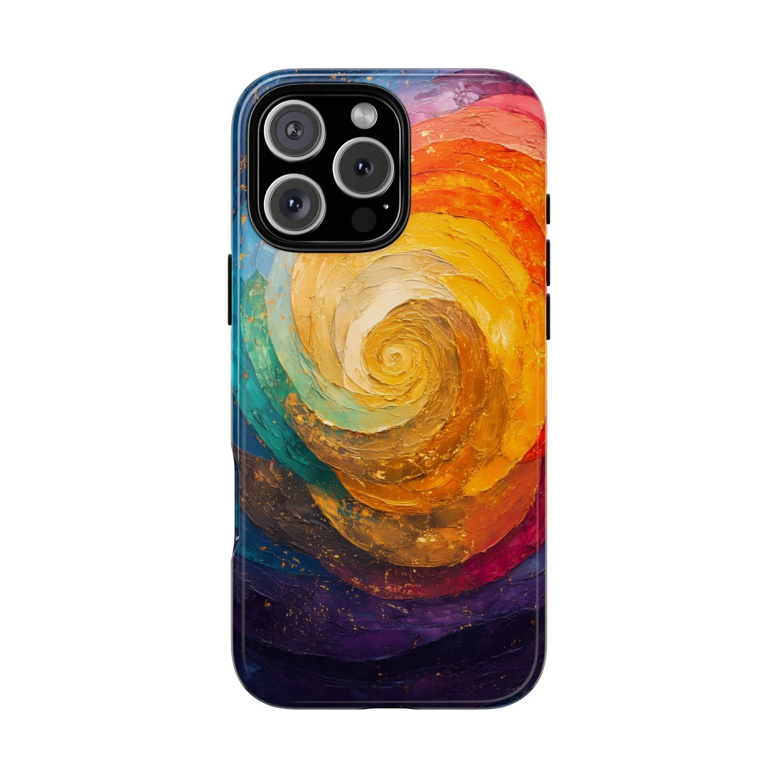 Circles Paint Pastel Swirls Abstract Phone Case for iPhone 11 to 17 ...