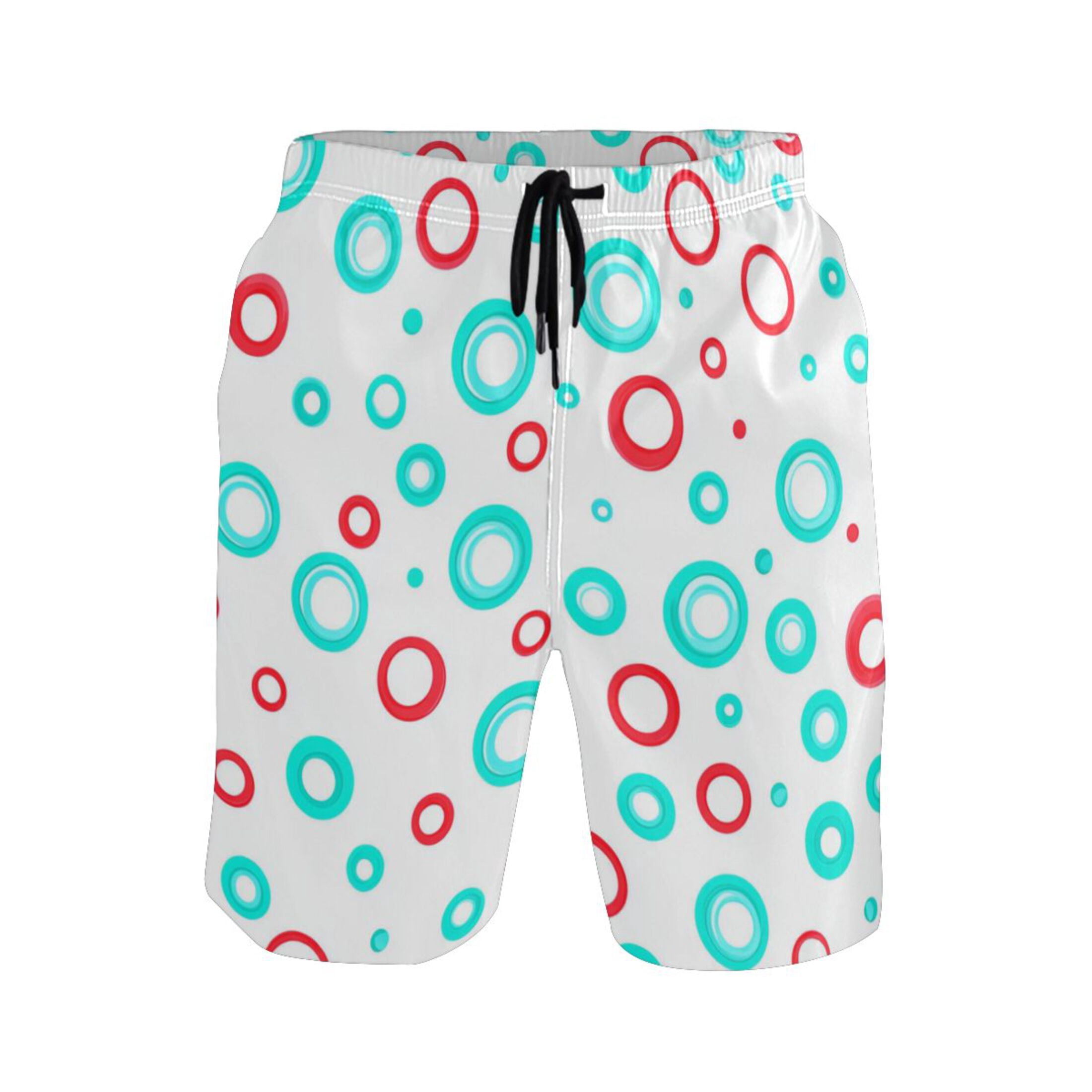 Circles Pattern Mens Swim Trunks Quick Dry Board Shorts Breathable Fit ...