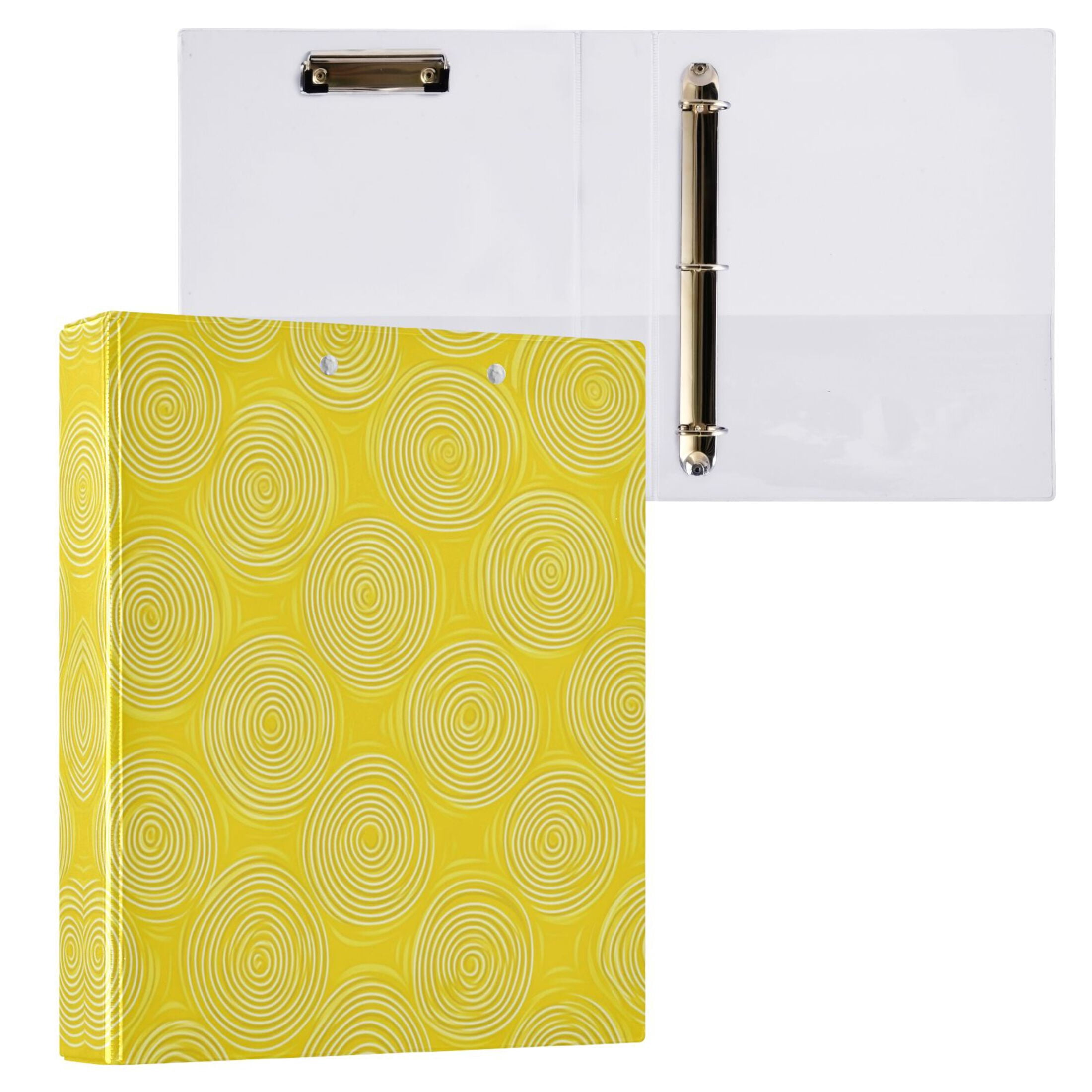 Circles and Lines 3 Ring Hardcover Binders 1.5in Round Rings for Letter ...