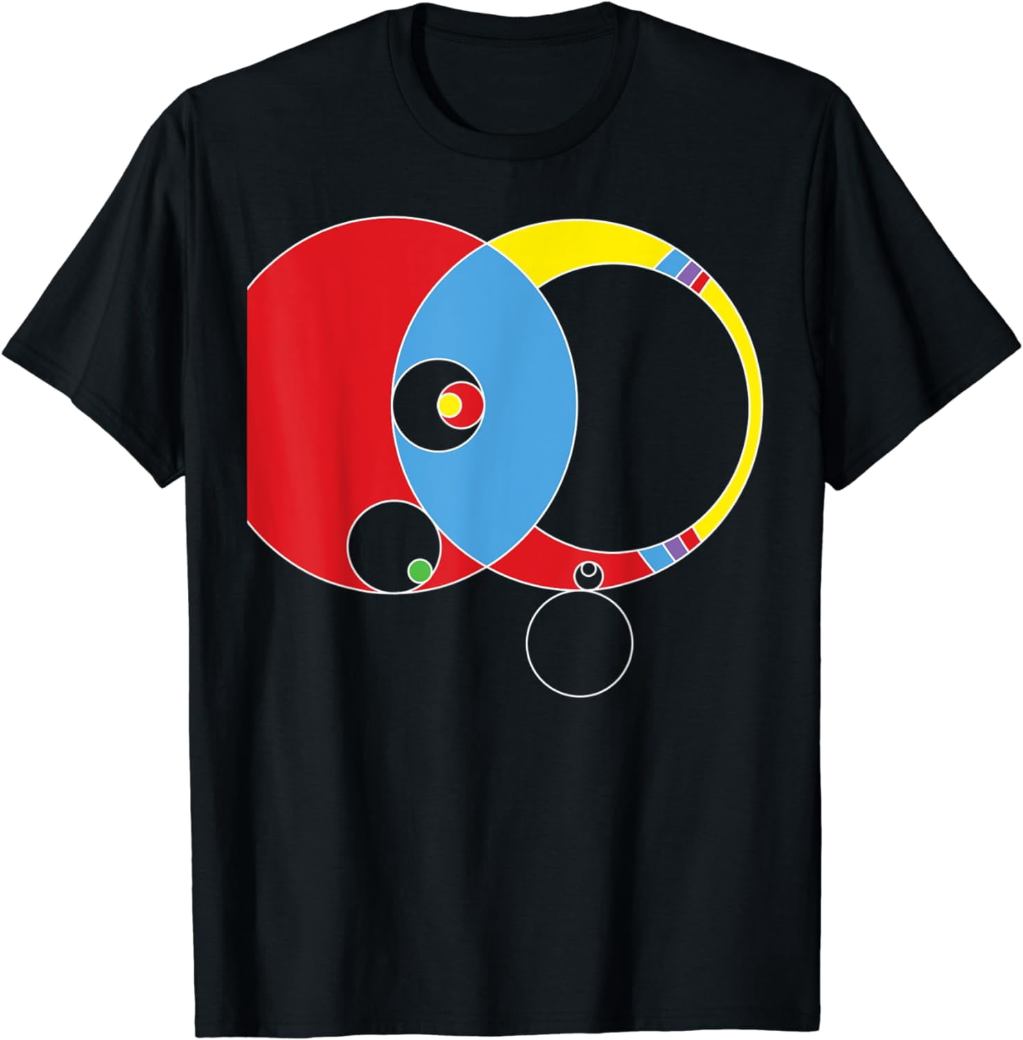 Circles with pop art colors - simple shapes graphic design T-Shirt ...
