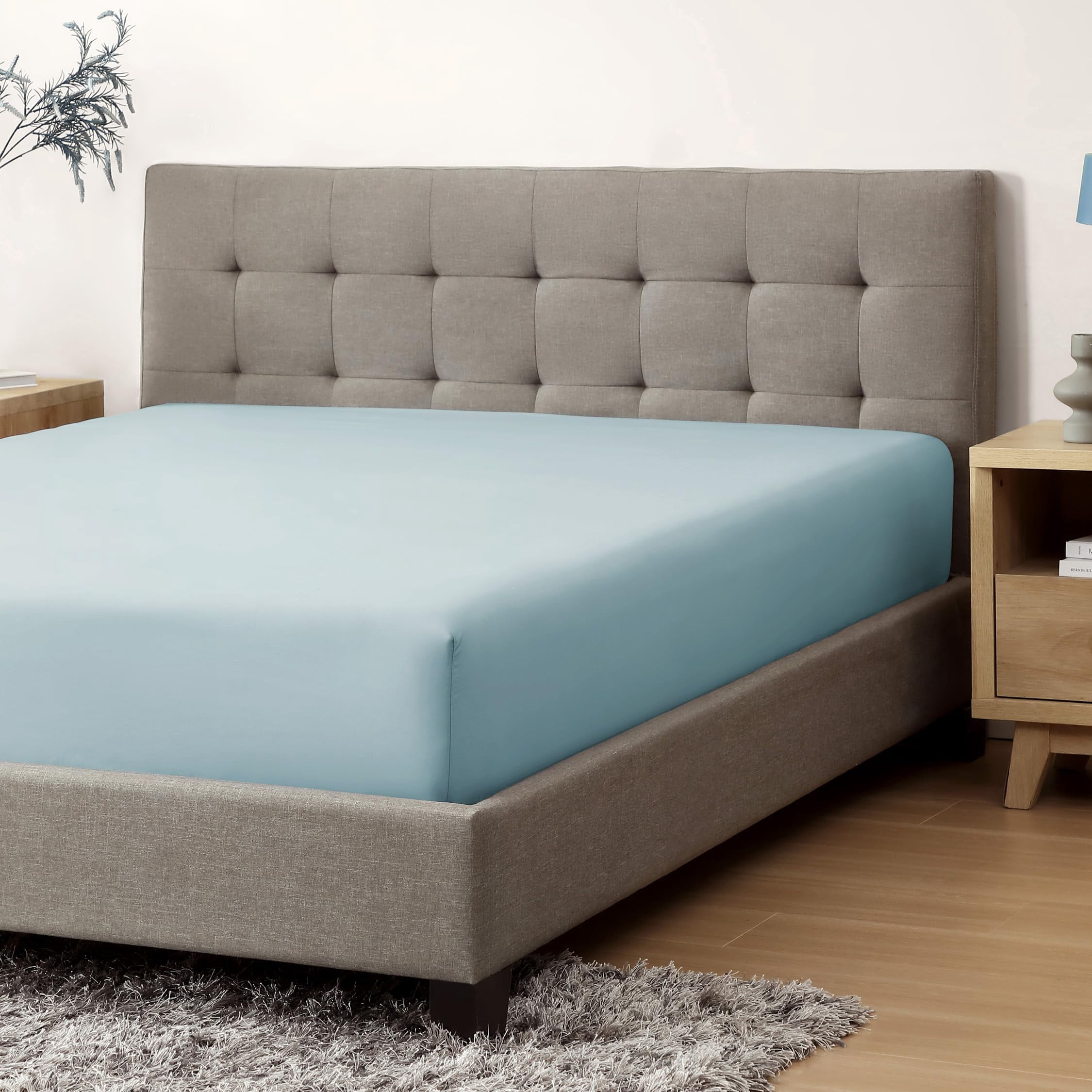 CirclesHome RV Size (48 X 75) Poly Cotton Sateen Fitted Sheet - Ultra ...