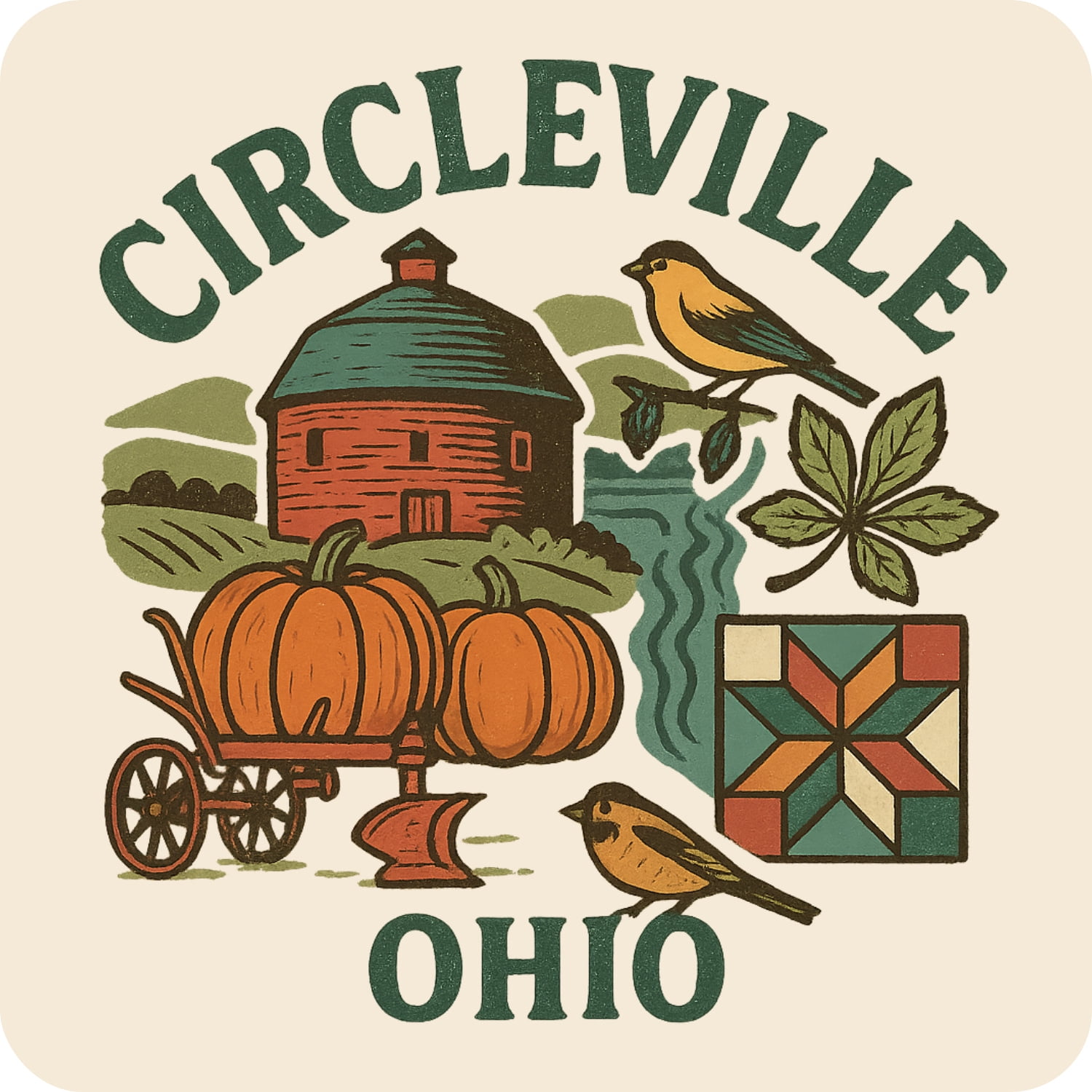 Circleville Ohio Keepsakes Souvenir Vinyl Sticker – Destination Travel ...