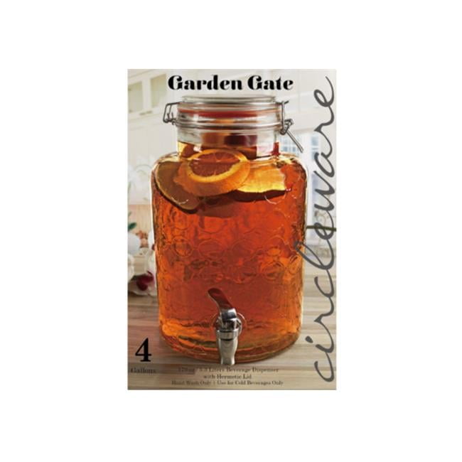 Circleware 1.4 gal Garden Gate Dispenser with Hermetic Lid - Walmart.com