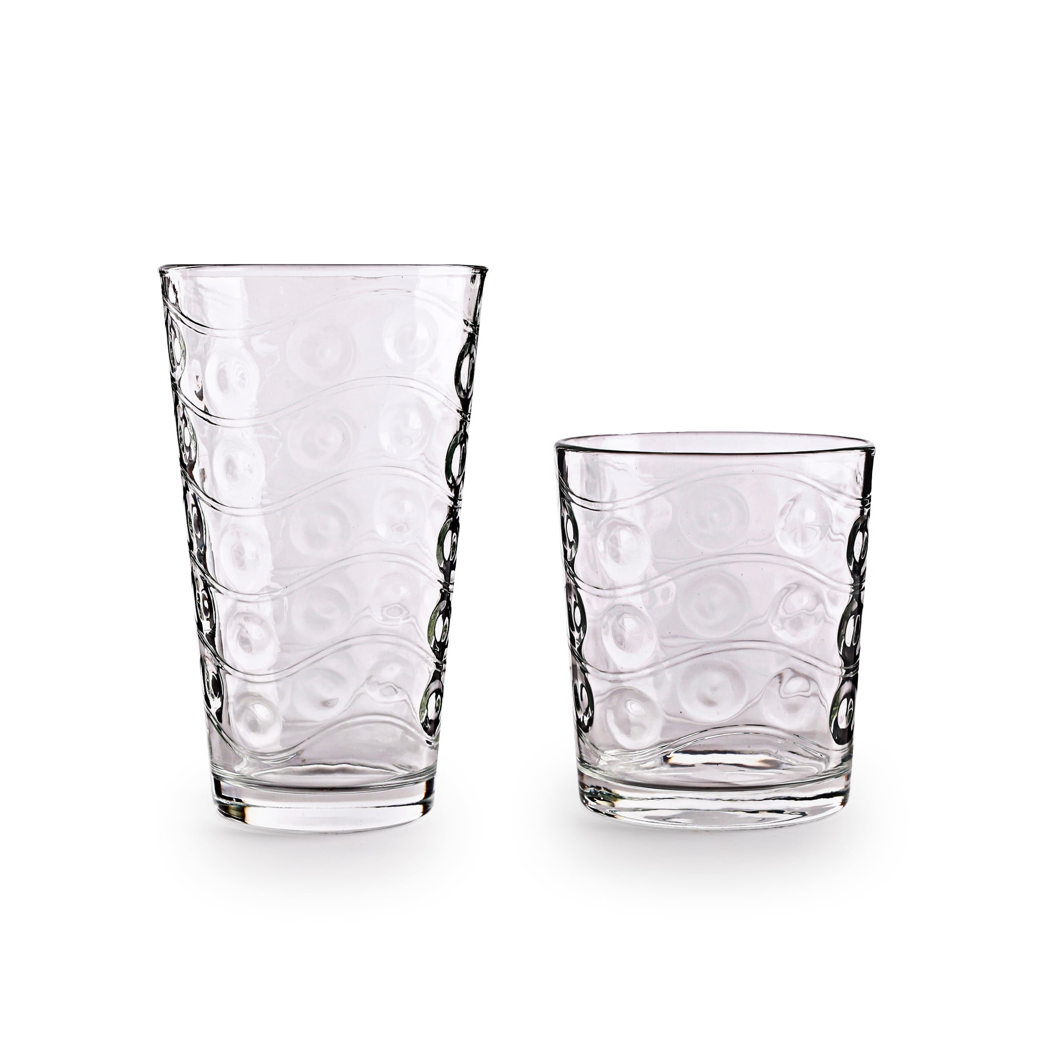 Circleware 40178-AM Cosmo Entertaining Glassware Set, Clear - 12 Piece ...