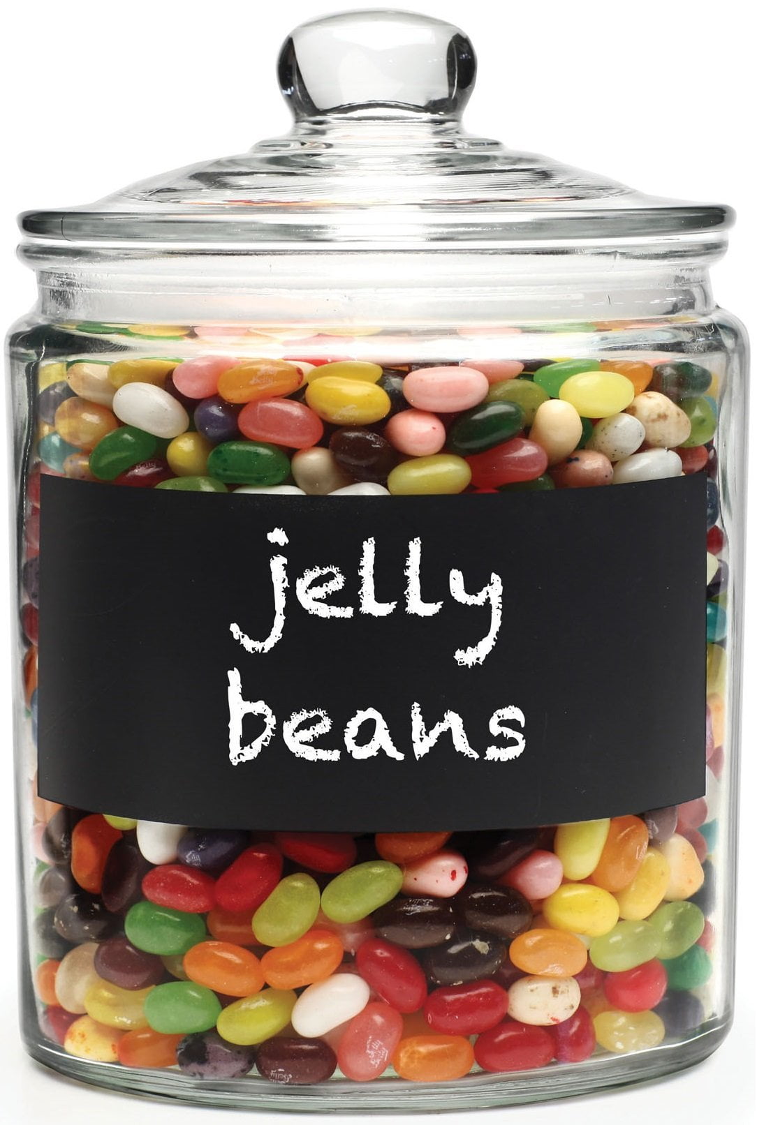 Circleware Large 1.1 Gallon Mason Jar Chalkboard Glass Canister with ...