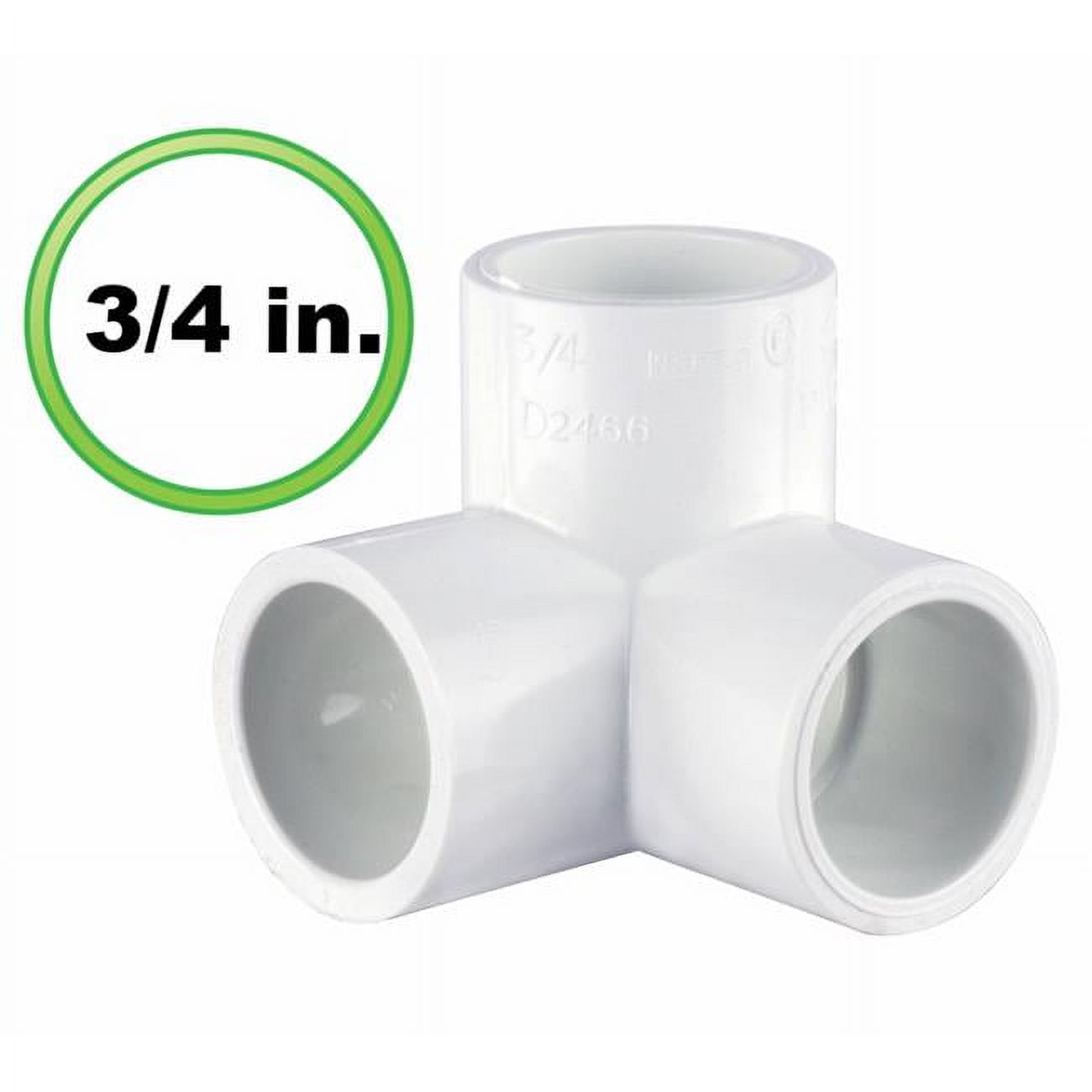 Circo 0.75 in. 3 Way L PVC Pipe Fitting - Utility Grade - Walmart.com