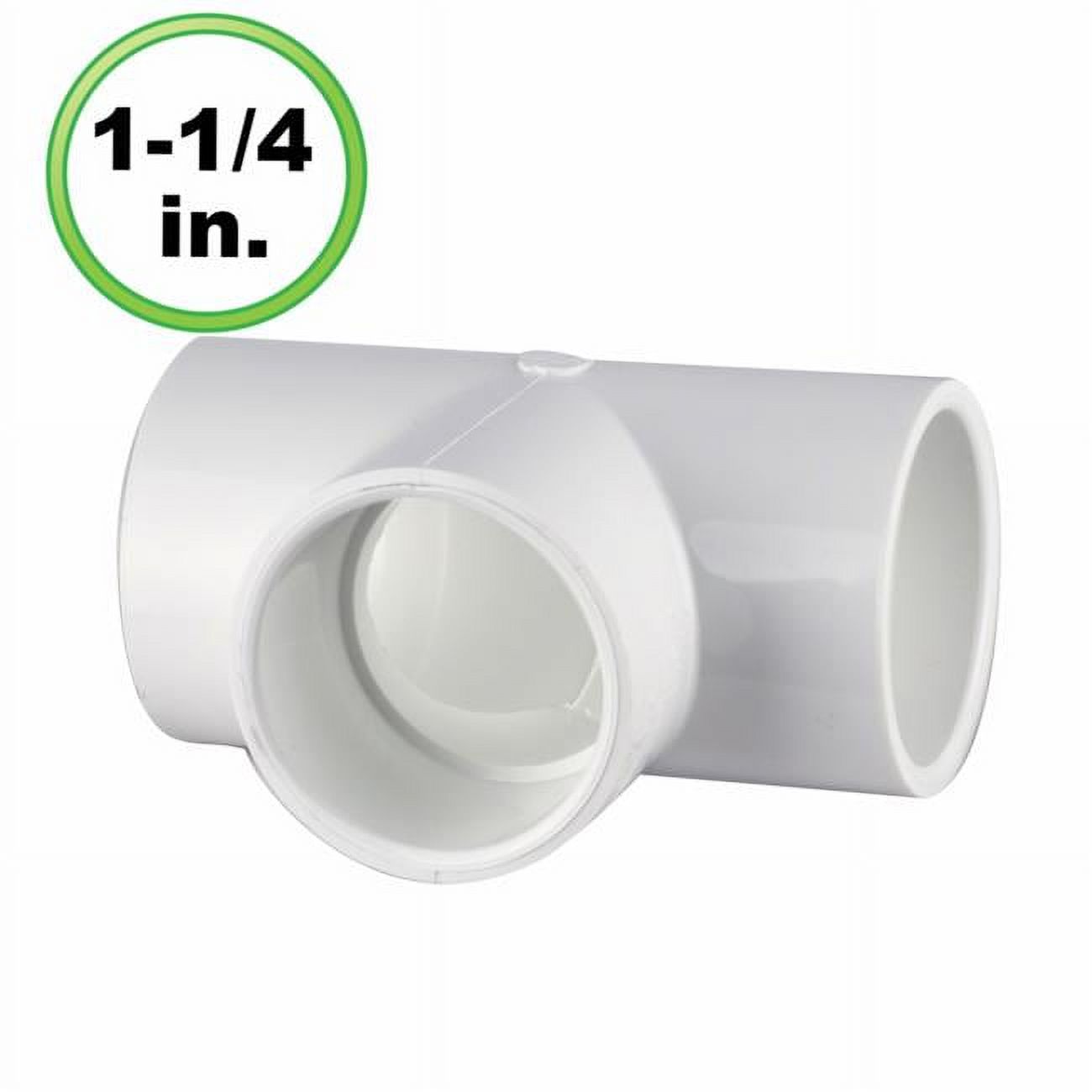 Circo 1.25 in. Utility Grade PVC Pipe Tee - Walmart.com