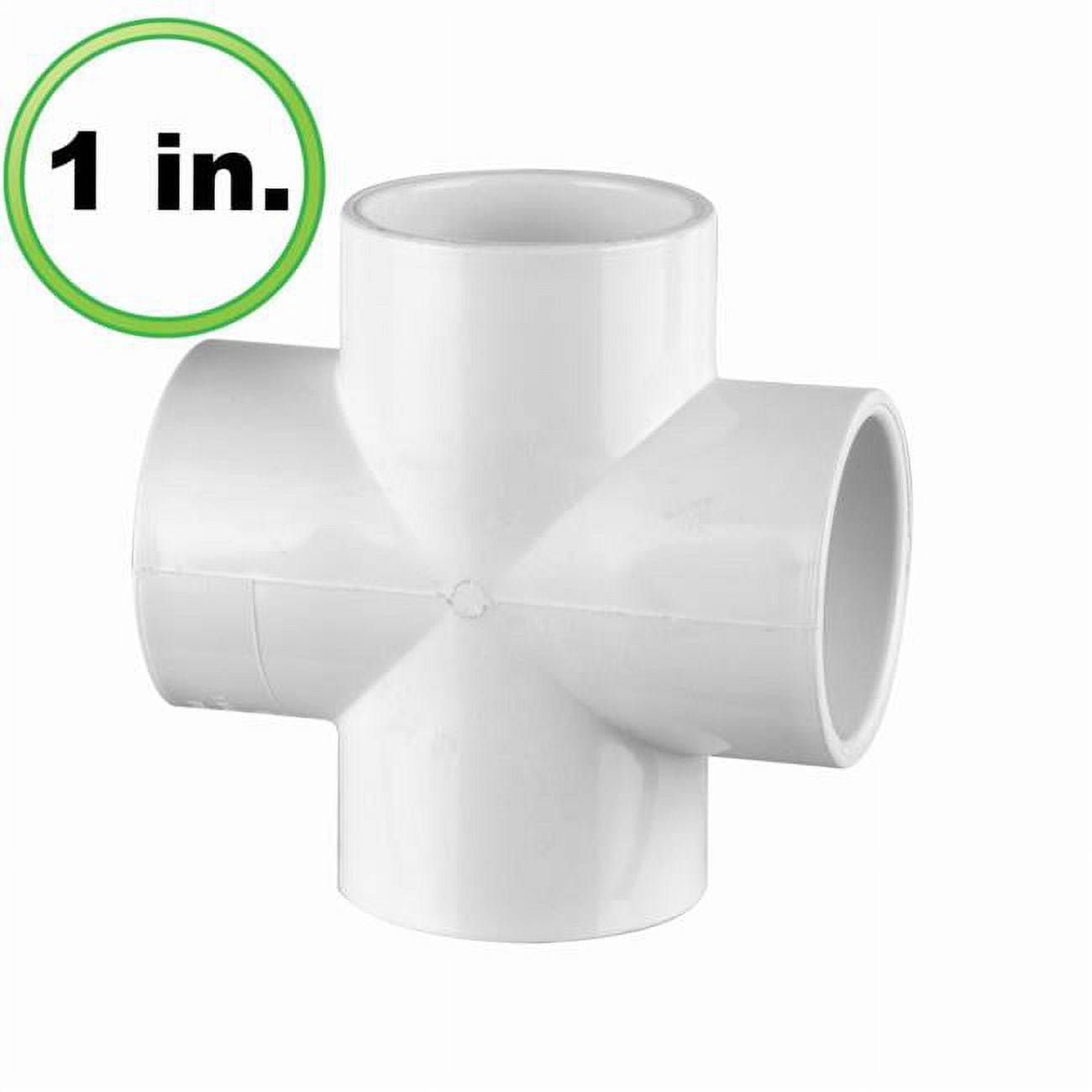 Circo 1 in. 4-Way x PVC Fitting Cross - Utility Grade - Walmart.com