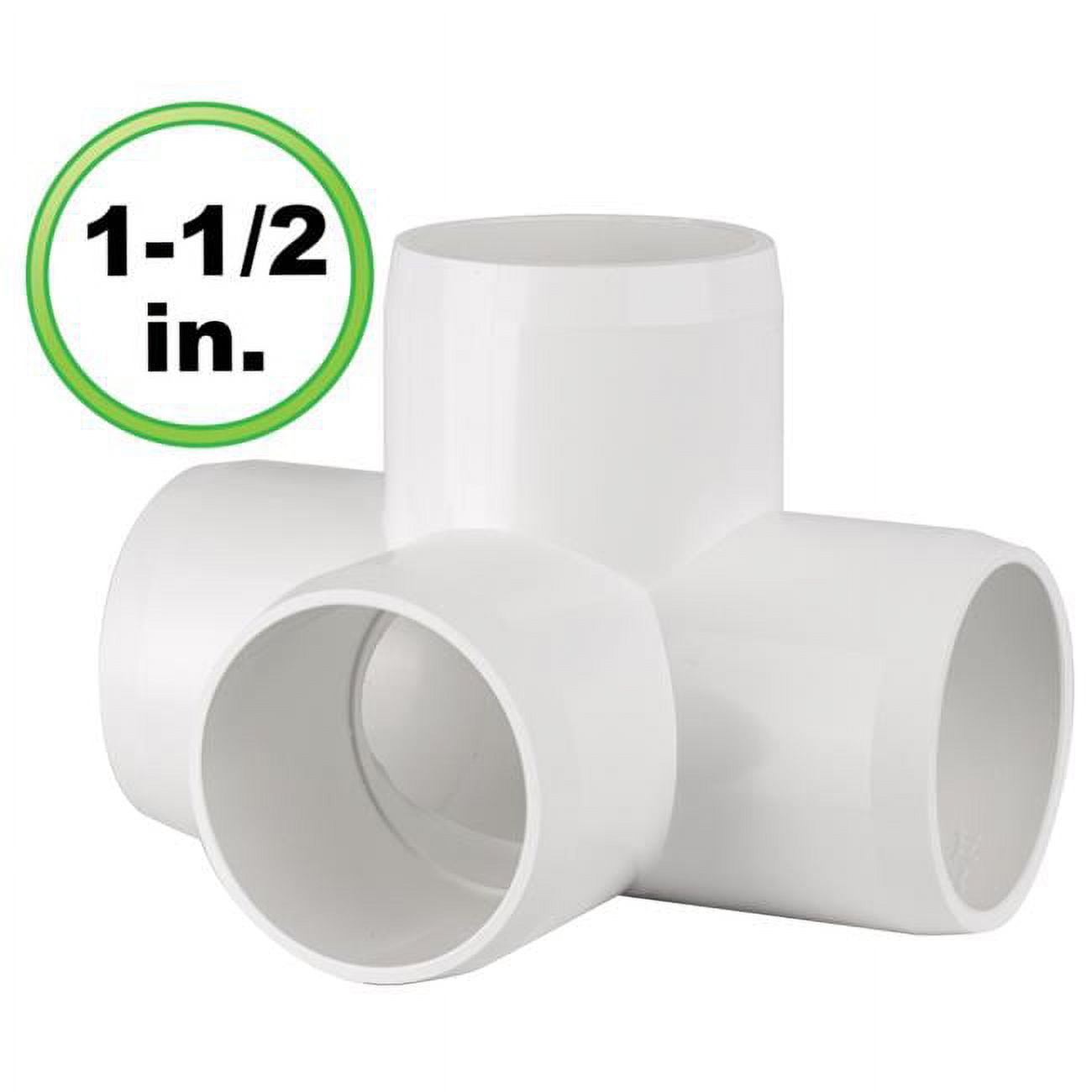 Circo 45-F 1.5 in. 4 Way LT PVC Pipe Fitting - Walmart.com