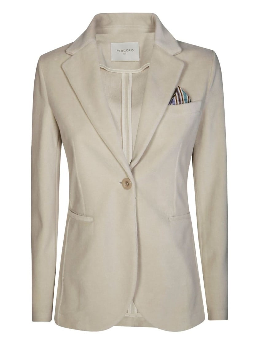 Circolo 1901 Slim Long Jacket With Reverse Neckline (Women's) - Walmart.com