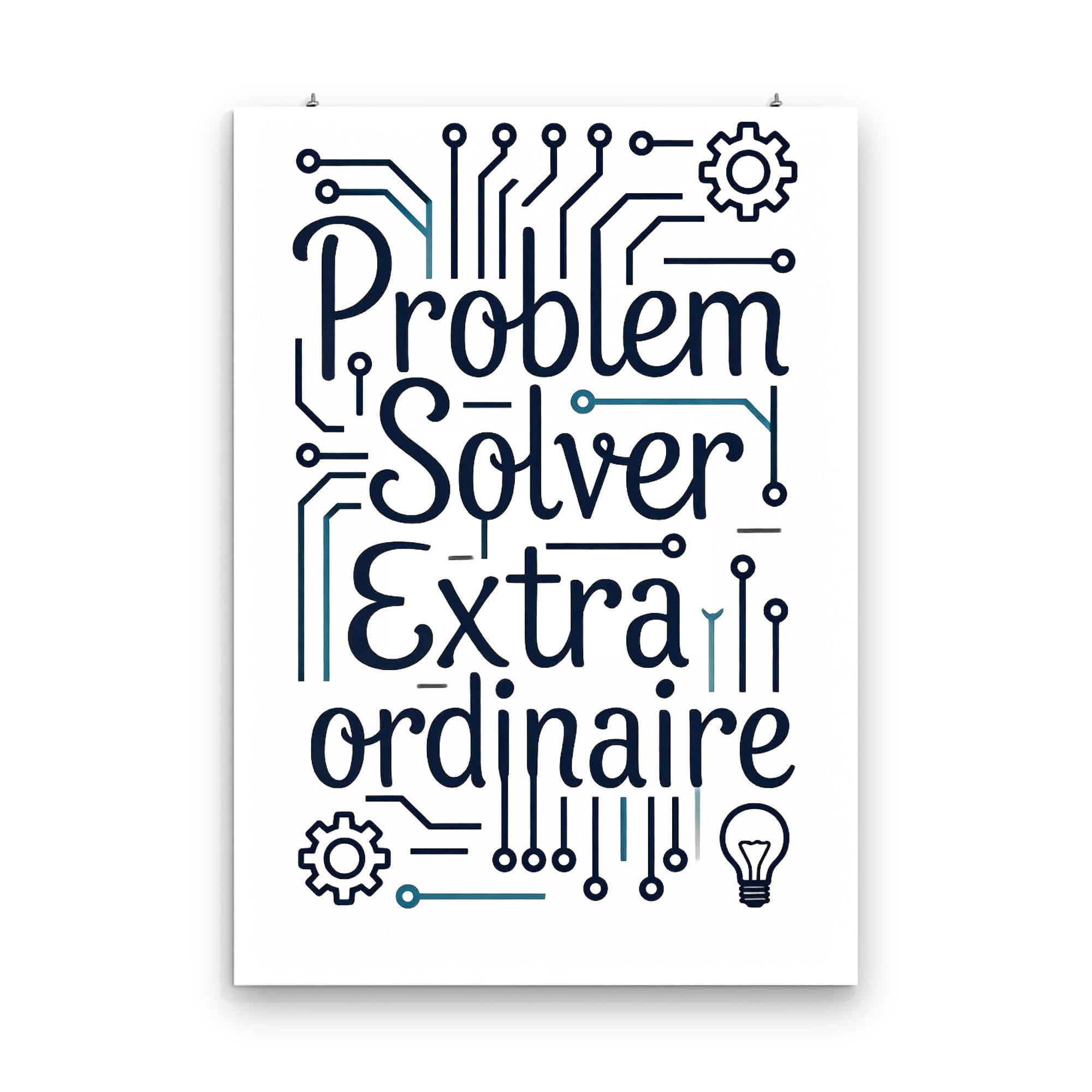Circuit Art Poster - Gloss Paper Finish - Wall Decor for Office ...