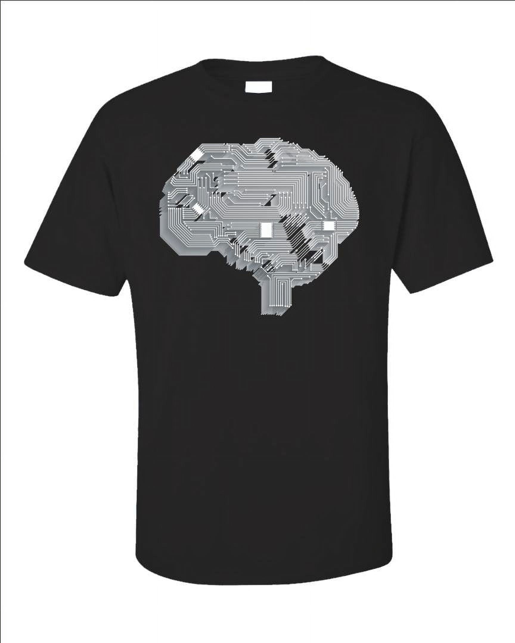 Funny Circuit Board Brain Tee - Unique Geek Shirt for Tech Lovers ...