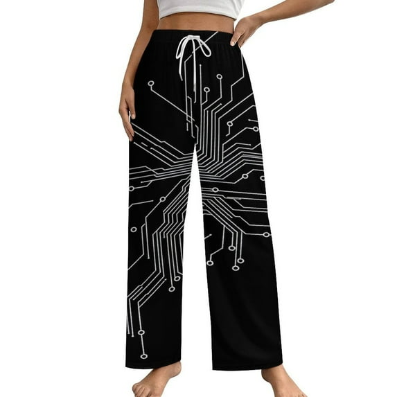 Circuit Board Design(13) Women's Pajama Pants Casual Trousers - Walmart.com
