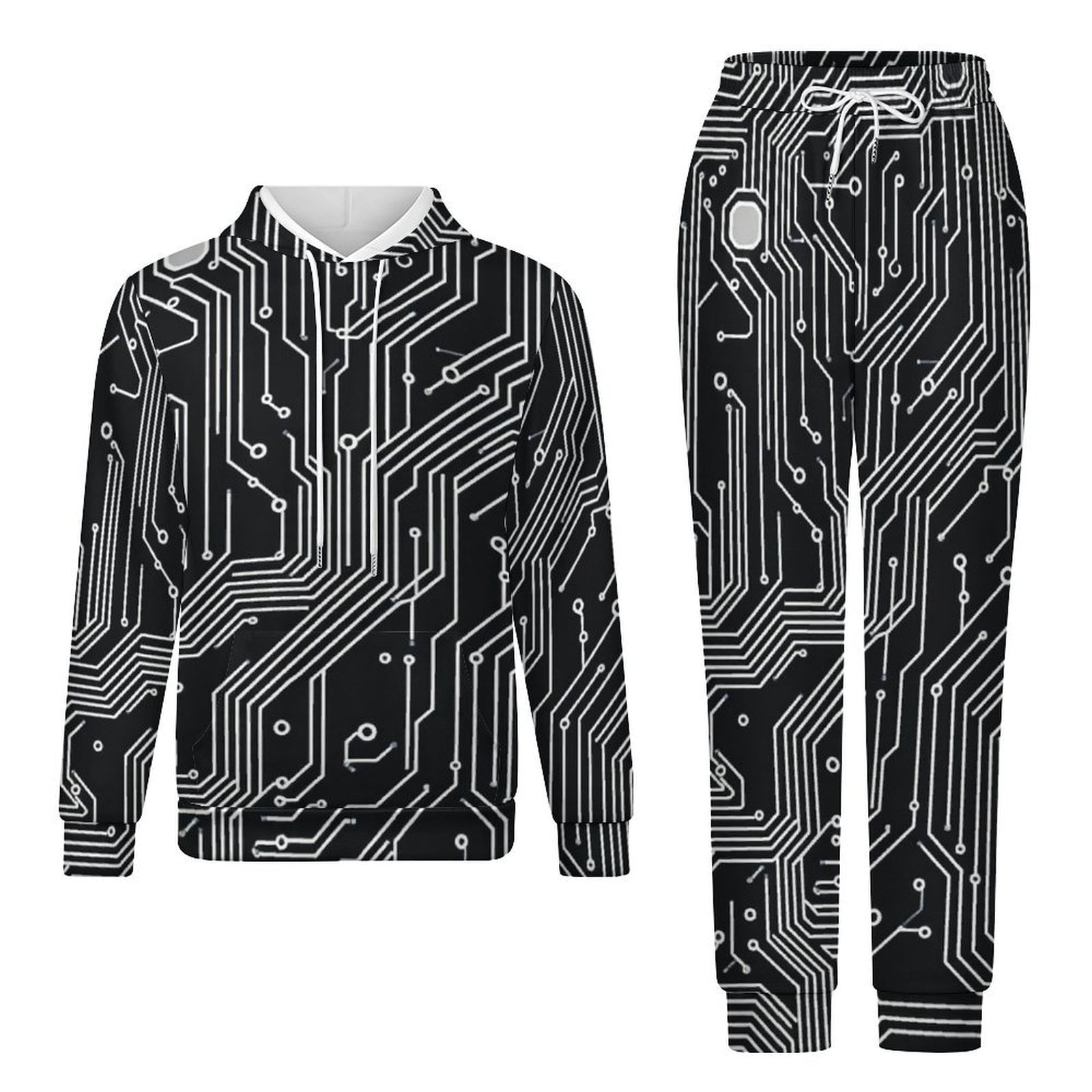 Circuit Board Design(8) Hoodie Pant Suits Men Women Hooded Sweatshirts ...