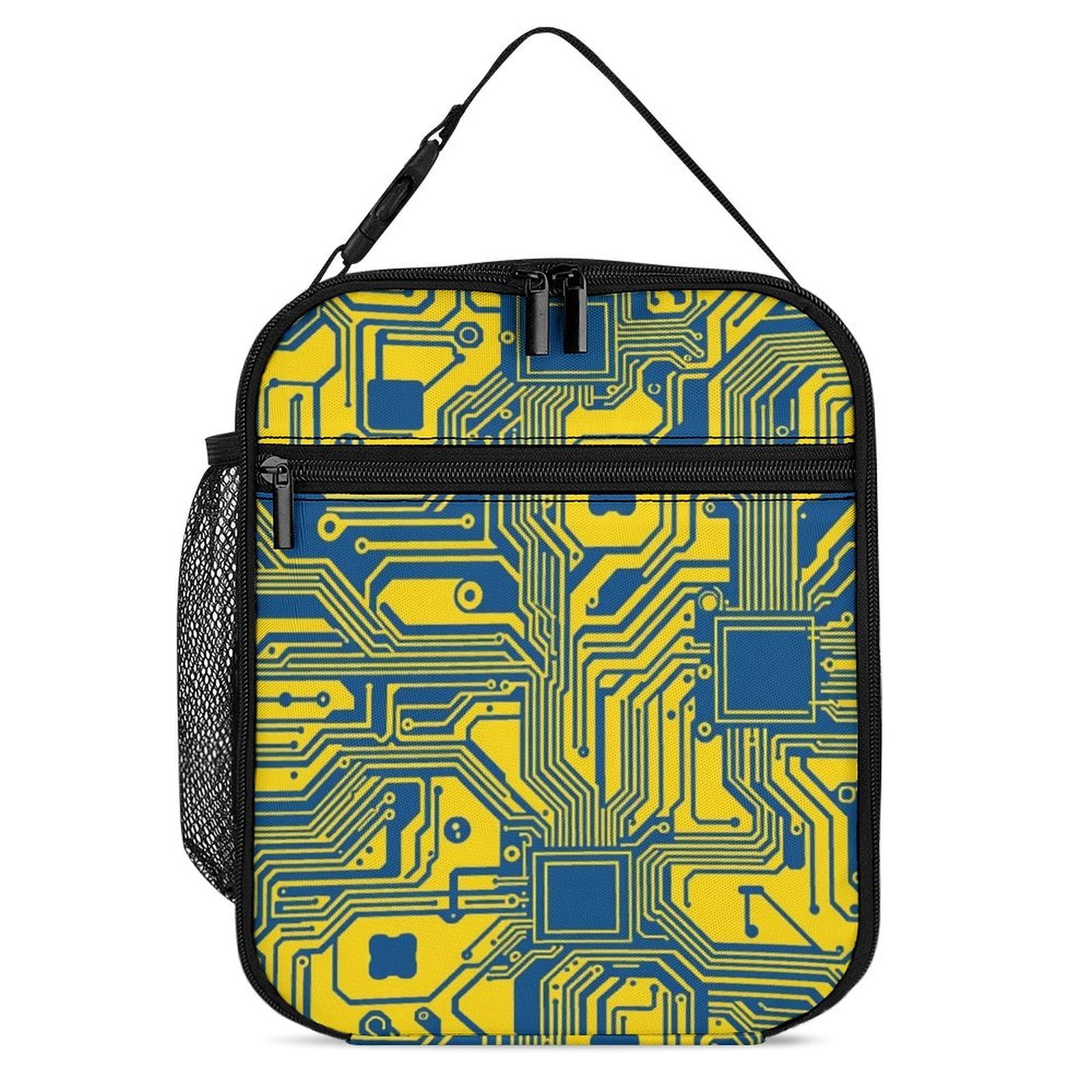 Circuit Board Design Lunch Bag Warm Insulated Lunch Box School Food ...