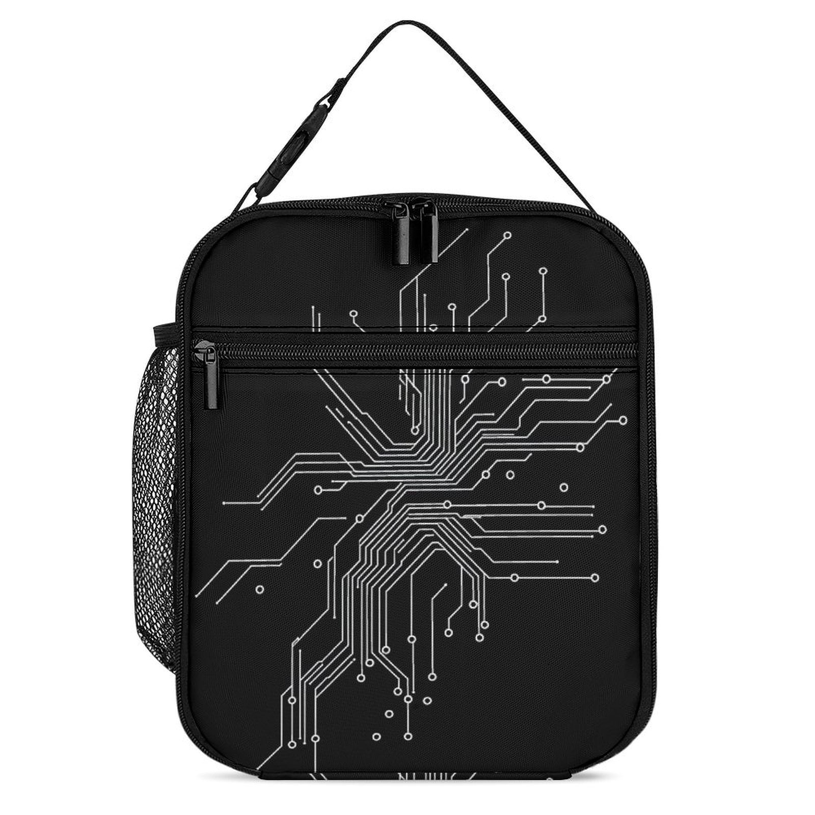 Circuit Board Design Lunch Bag Women Portable Bento Box for Outdoor ...