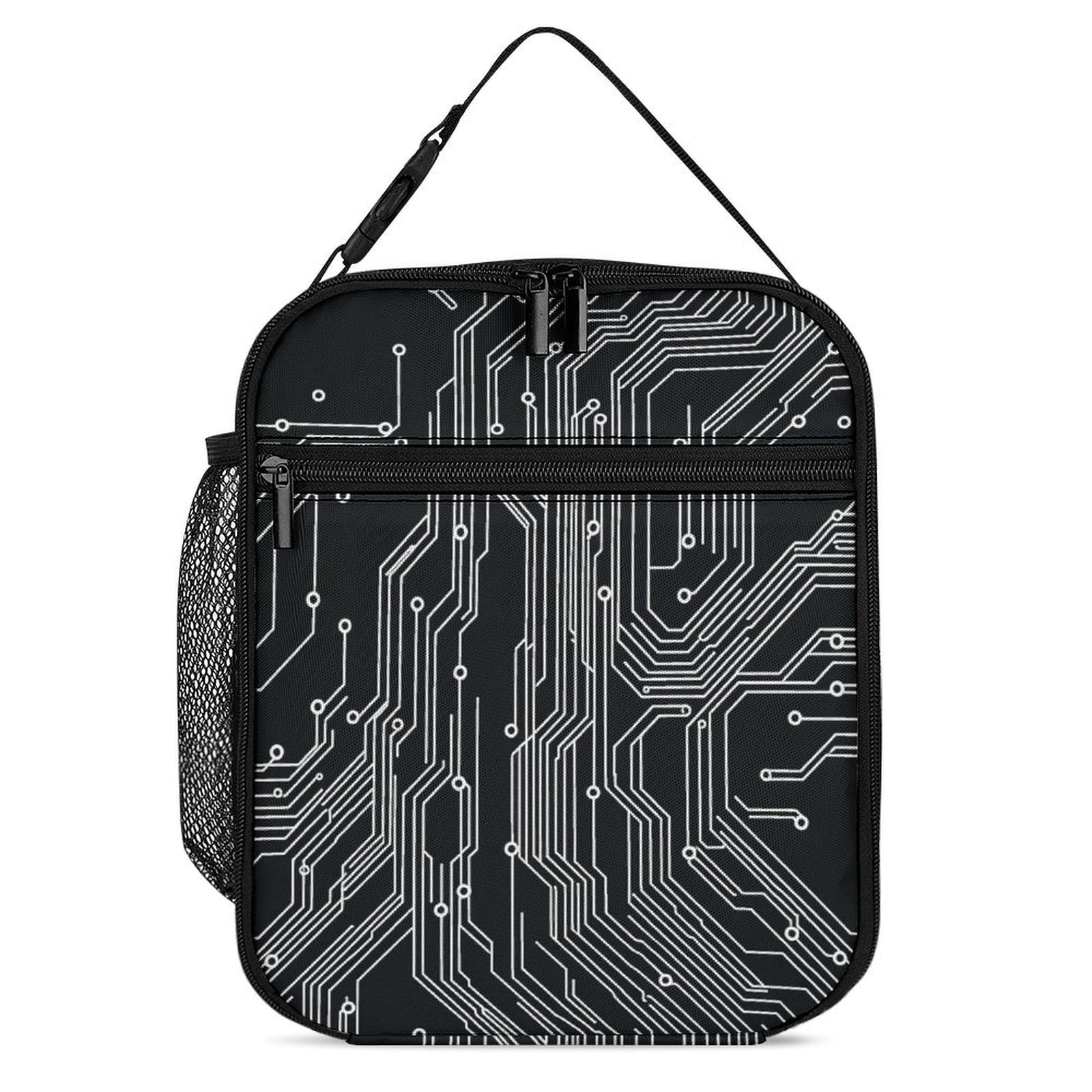 Circuit Board Design Lunch Bags Bag Reusable Lunch Container Large Tote ...