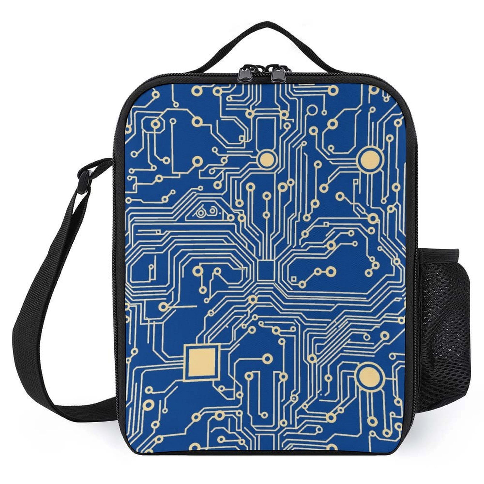 Circuit Board Design Single Sided Messenger Bag Insulated Cooler Bag ...