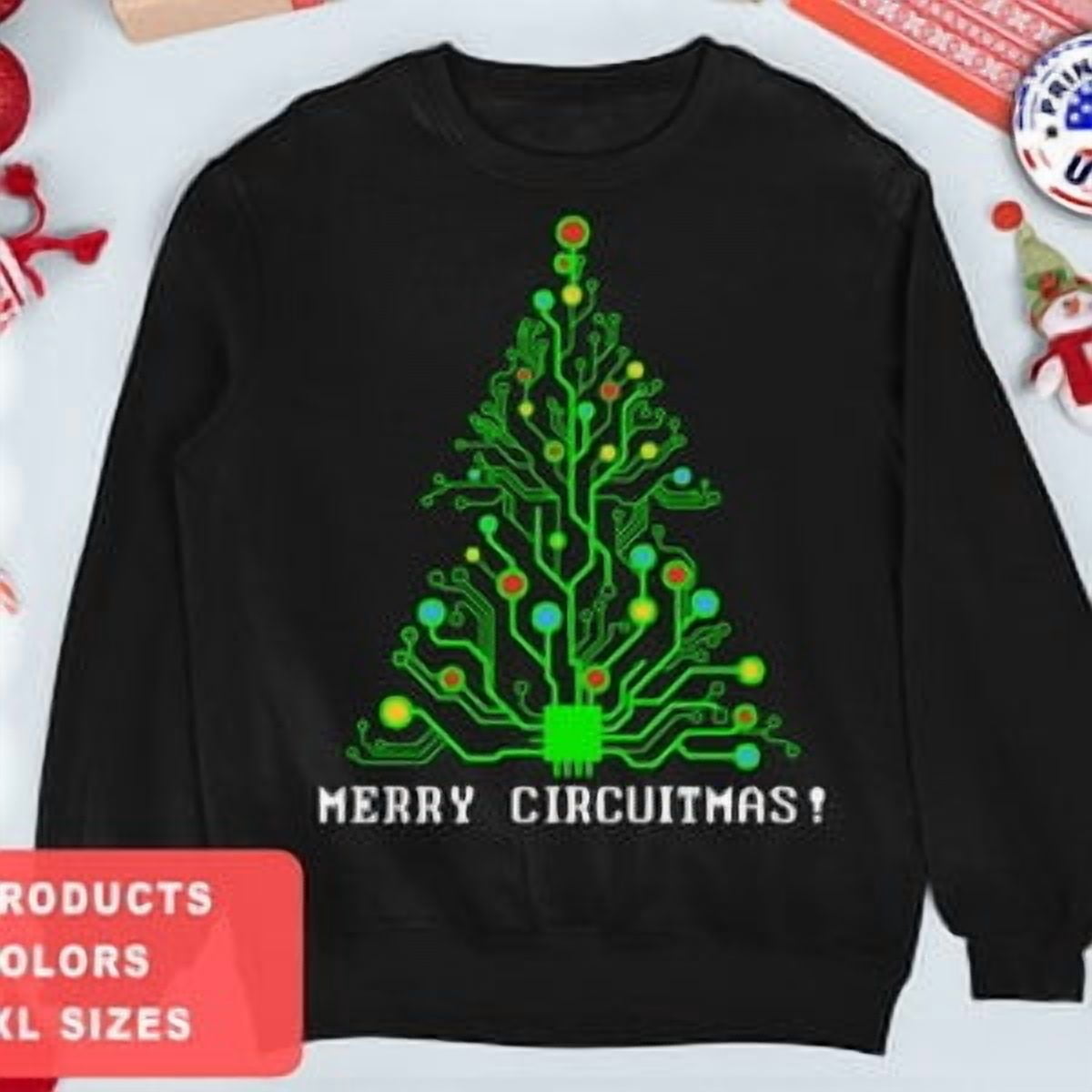 Circuit Board Gifts Electrical Engineer Christmas Sweater Electrical ...