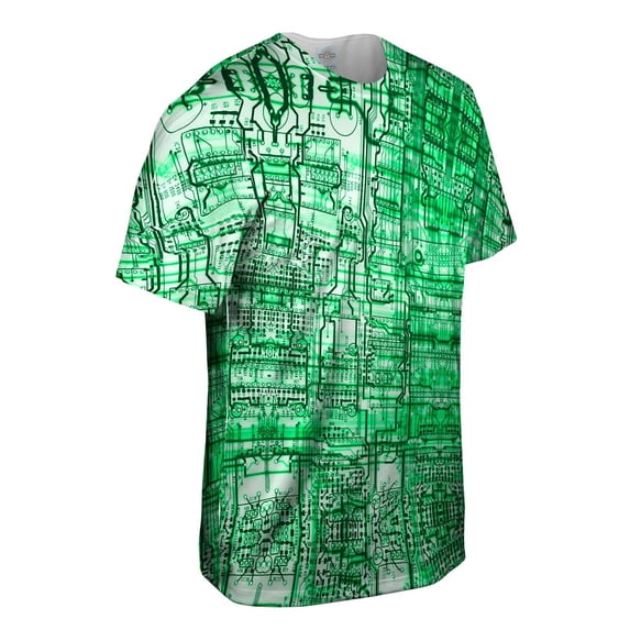 Circuit Board Green Mens T-Shirt All Over Print - Walmart.com