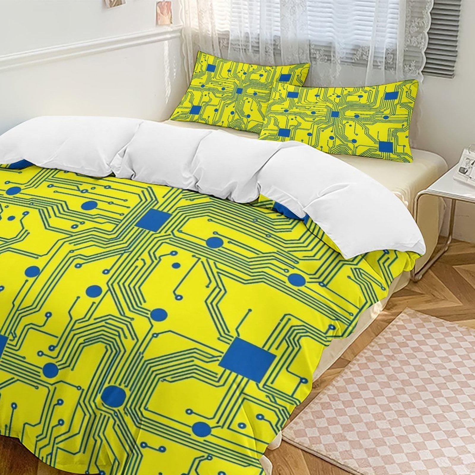 Circuit Board Pattern Bedding Comforter Set Quilt Bedding Set with 1 ...
