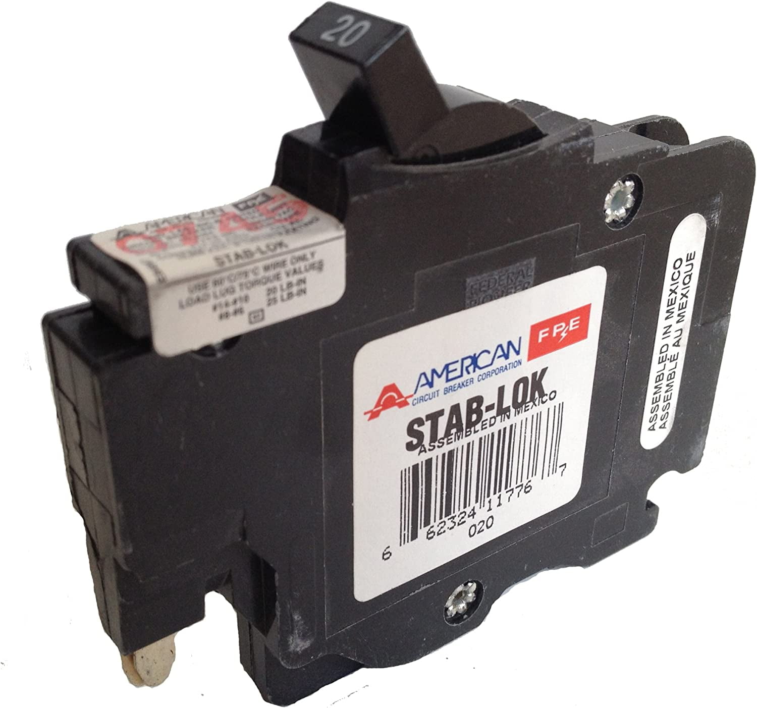 Circuit Breaker, 1-Pole 20-Amp Thin Series - Walmart.com