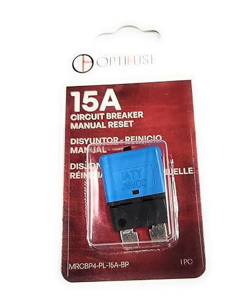 Circuit Breaker 15 AMP Automotive Type(1PC) (Plugs in Like an ATC Blade ...