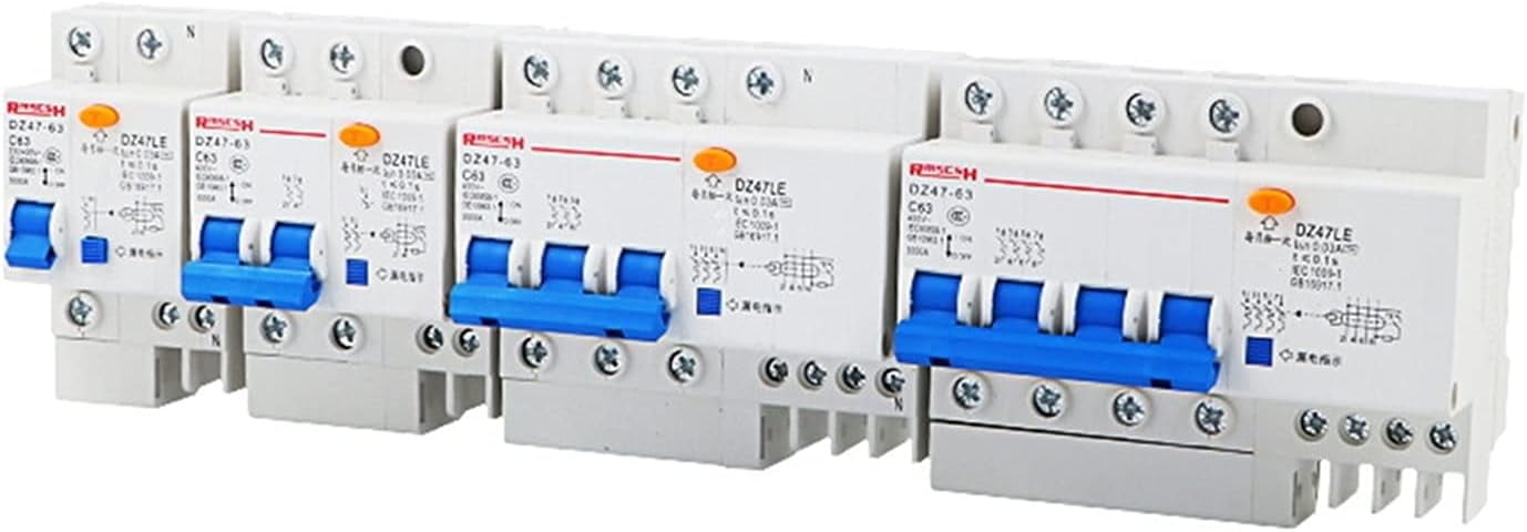 Circuit Breaker 1pcs DZ47LE-63 Overload Protection ELCB Earth Leakage Circuit Breaker - Walmart.com
