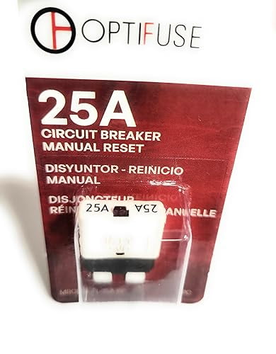 Circuit Breaker 25 AMP Automotive Type(1PC) (Plugs in Like an ATC Blade ...
