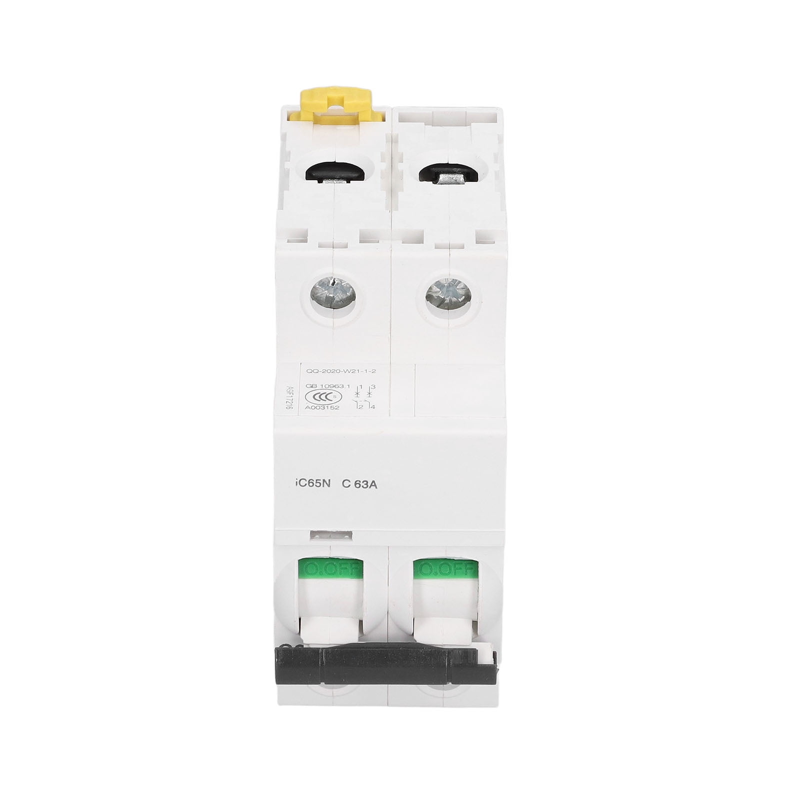 Circuit Breaker 2P Low Voltage 6000A Breaking Capacity DIN Rail Mount 63A AC 400V - Walmart.com