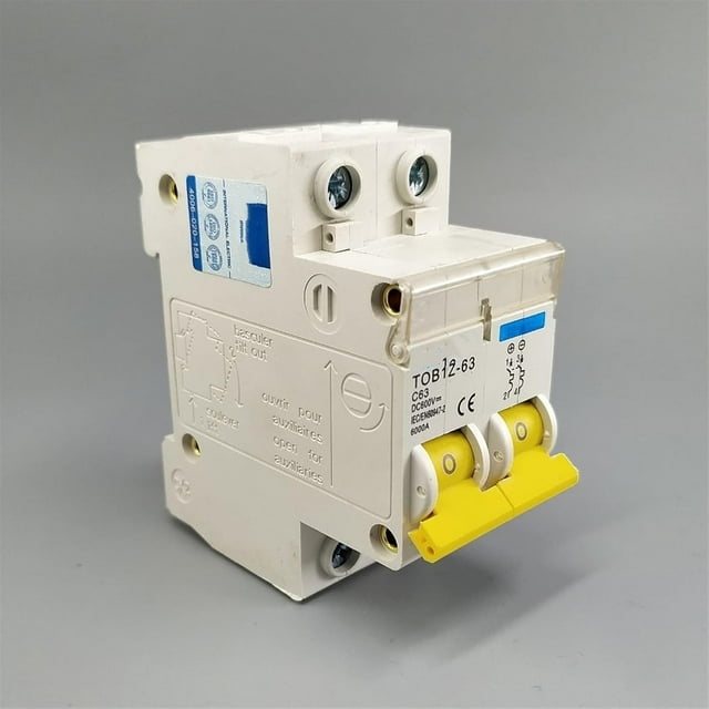Circuit breaker 2p DC600V circuit breaker MCB c curve single pole ...