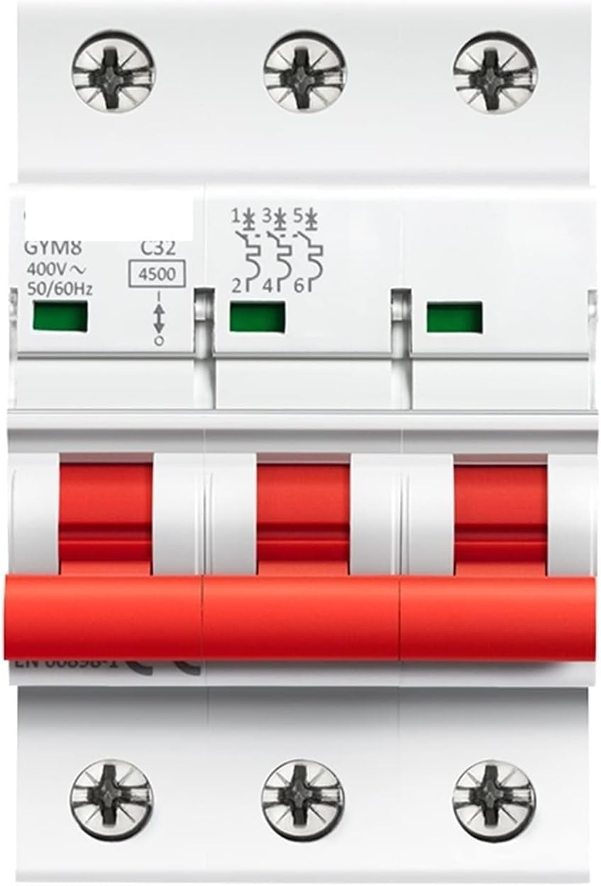 Circuit Breaker 3 Phase MCB 6a 10a 16a 20a 25a 32a 40a 50a 63a 220V ...