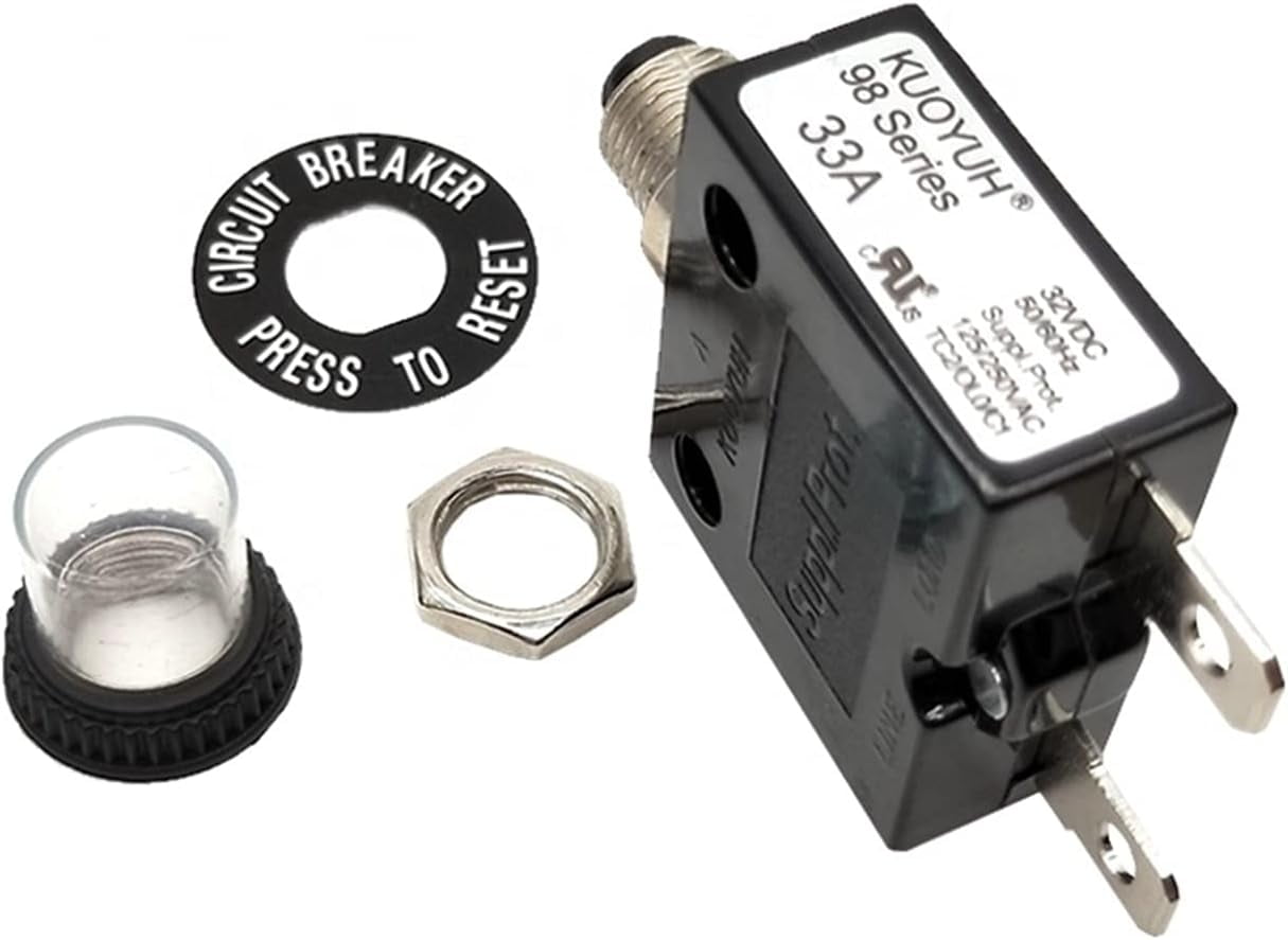 Circuit Breaker 98 Series 33A Manual Reset Thermal Overload Protector ...