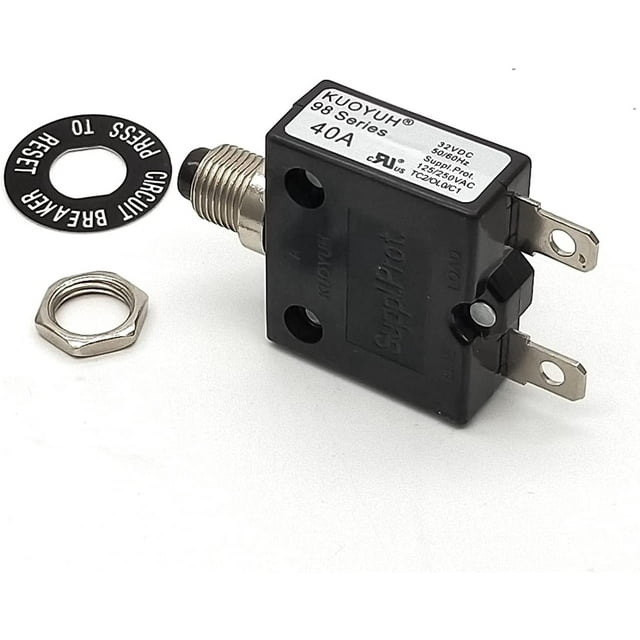 Circuit Breaker 98 Series 40A Manual Reset Thermal Overload Protector ...