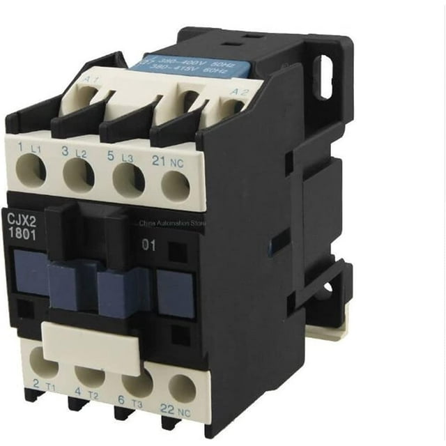 Circuit Breaker AC.Contactor Motor Starter Relay CJX2-1801 3 POL + 1NC ...